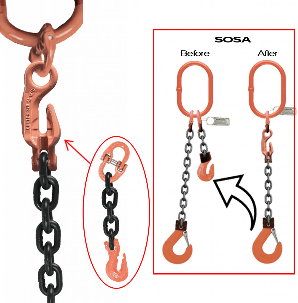 G100 CDFX Clevis Shorting Hook - Vanguard steel Ltd